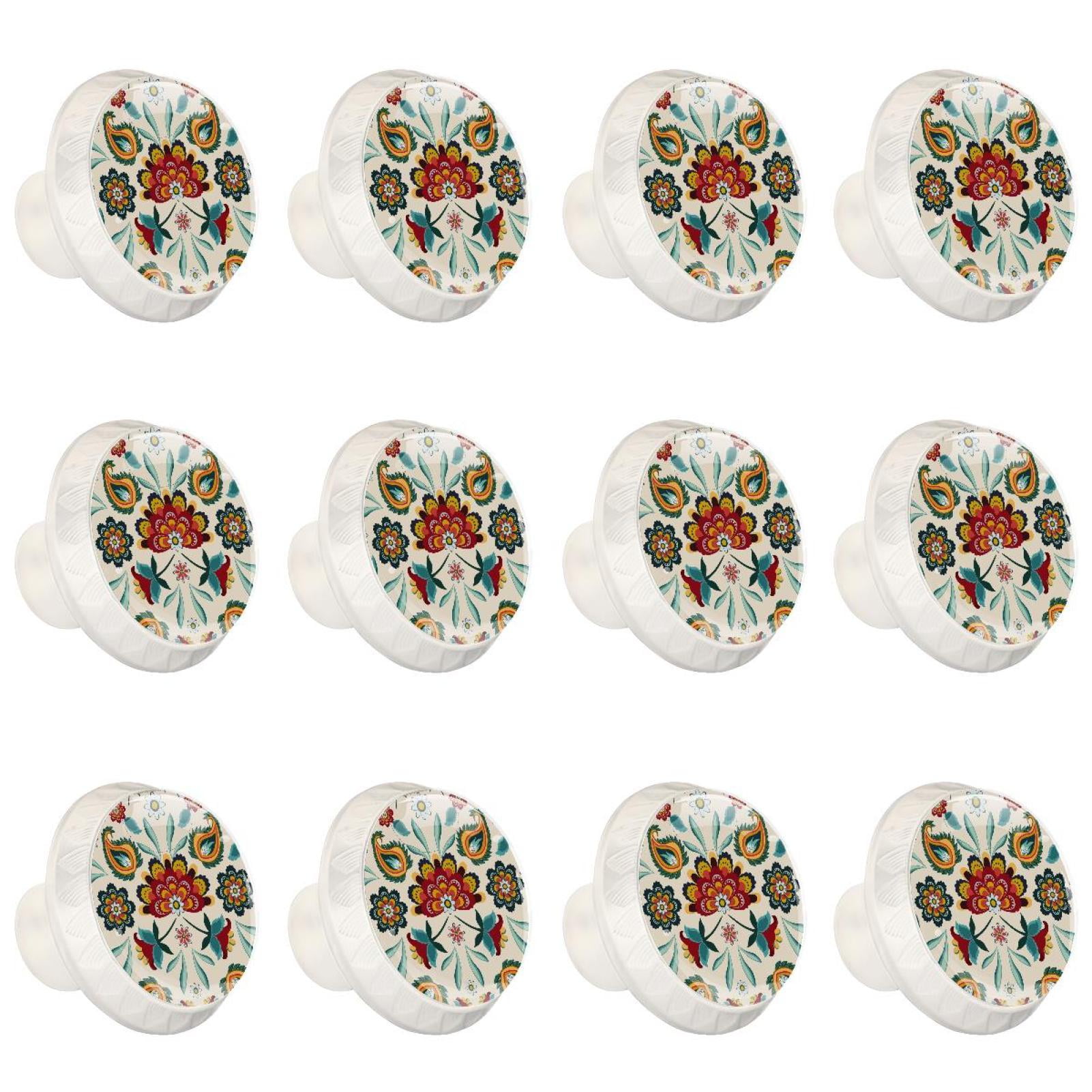 12 Pcs Retro Ethnic Boho Knobs for Kitchen Cabinet Cupboard Dresser ...