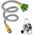 FJSHN-Short Garden Hose Connector 3FT, Metal Hose Connector for Hose ...
