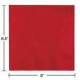 Touch of Color 3 Ply Dinner Napkins Classic Red 25/Pack 591031B ...