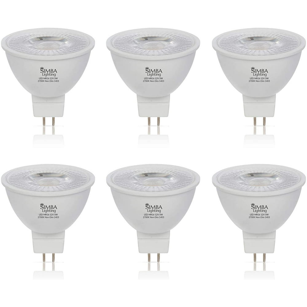 Simba Lighting LED MR16 5W 35W-50W Halogen Replacement Bulbs 12V GU5.3 ...