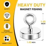 DIYMAG Fishing Magnets, 150lbs (68KG) Pulling Force Rare Earth Magnet ...