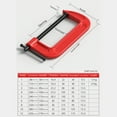 Steel Clamp Joinery Support Clamp Heavy Duty Metal Clamp for Fine ...