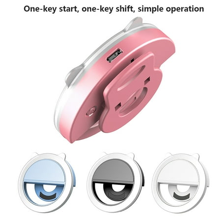 Phone Mini LED Ring Light Selfie Living Streaming 36 LEDs Portable Ring ...