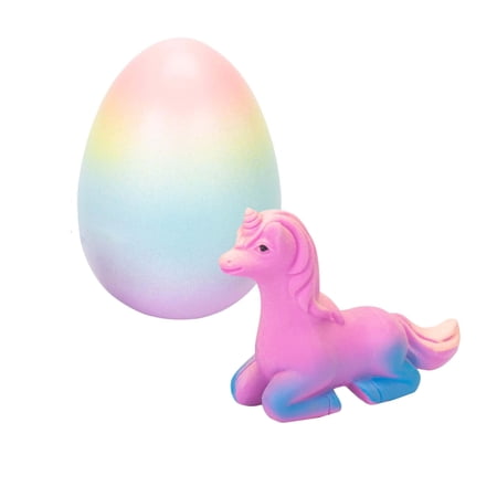 Large Growing Unicorn Hatch Egg with Rainbow Shell Kids Novelty Toy ...