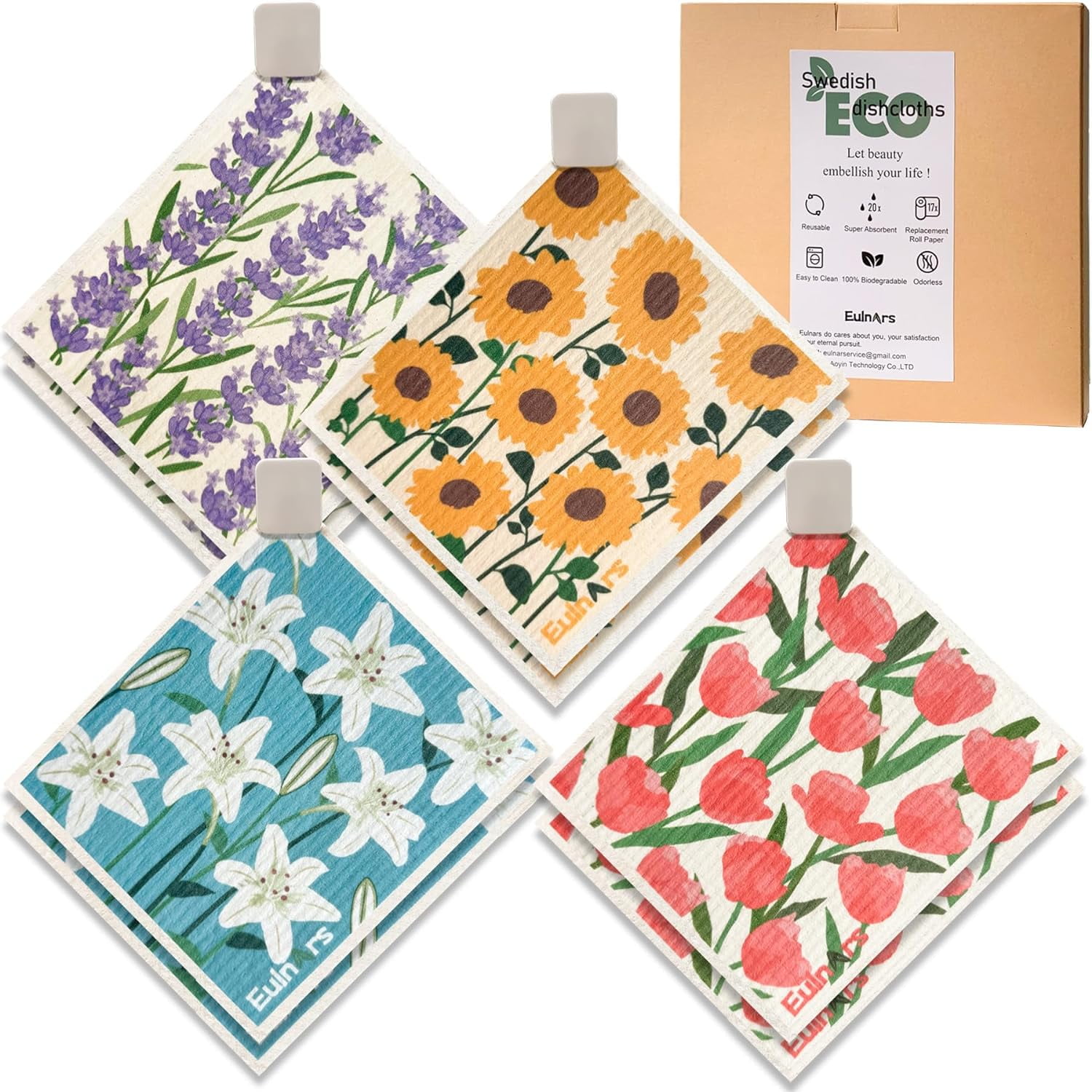 Click here for Rejoda-8 Pack Swedish Dish Cloth  Reusable Paper T... prices