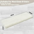 PURE ERA Plush Soft Carpet Bullnose Stair Treads Cover 9.5" x 30"x1.2 ...