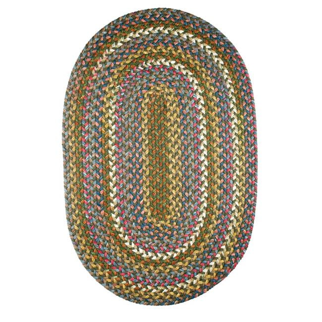 Rhody Rug CJ25R084X108 Country Jewel 7x9 Rug Emerald - Walmart.com