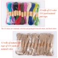 12pcs Jute Twine String 1mm Natural Garden for Gift Wrapping 3 Ply Hemp ...