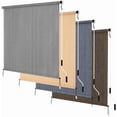 Patio Shades Roll Up Outdoor Blind, 8' W x 8' H Cordless Sun Shade ...