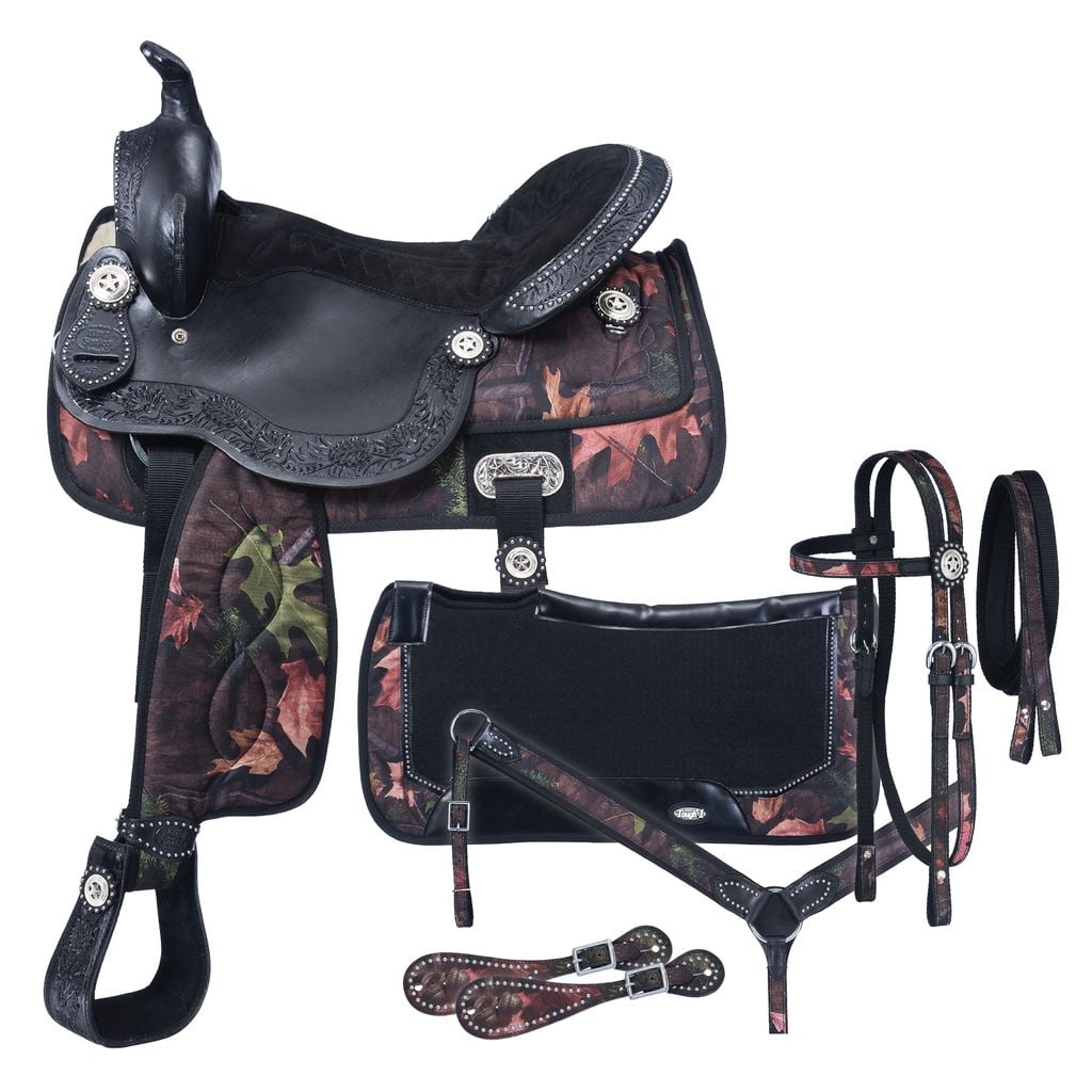 Tough-1 Saddle Eclipse 1 Pro Trail 7 Piece Tack Package Horse 9KS14 ...