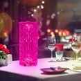 LED Crystal Table Lamp, Moclever Crystal Diamond Rose Table Lamp with ...