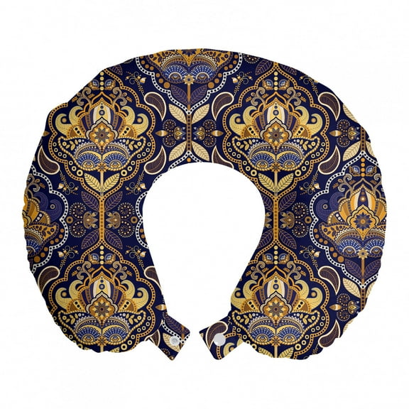 Sugar Skull Travel Pillow Neck Rest, All Saints Day Oriental Mexican ...