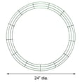 PANACEA 24" Green Wire Wreath Frame for Floral Arrangements - Walmart.com