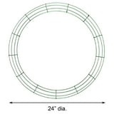 PANACEA 24" Green Wire Wreath Frame for Floral Arrangements - Walmart.com