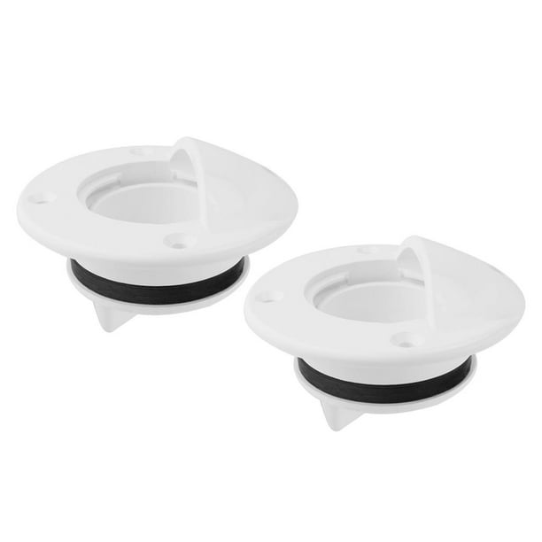 Colaxi 2x Plastic Marine Deck Drain Scupper Valve with 2 inch 50mm Hole ...