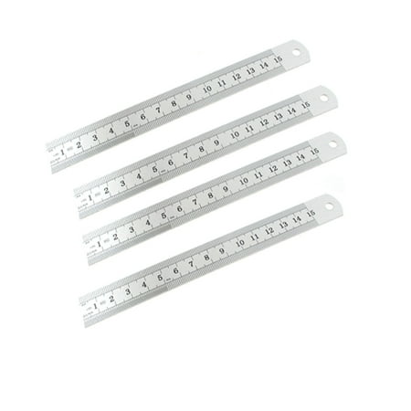 Office Straight Edge Ruler Measuring Tool 15cm 6 Inch 4pcs | Walmart Canada