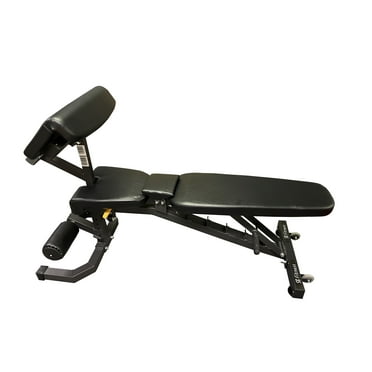SB Fitness AFID550 Adjustable FID Bench w/ Preacher Curl Attachment ...