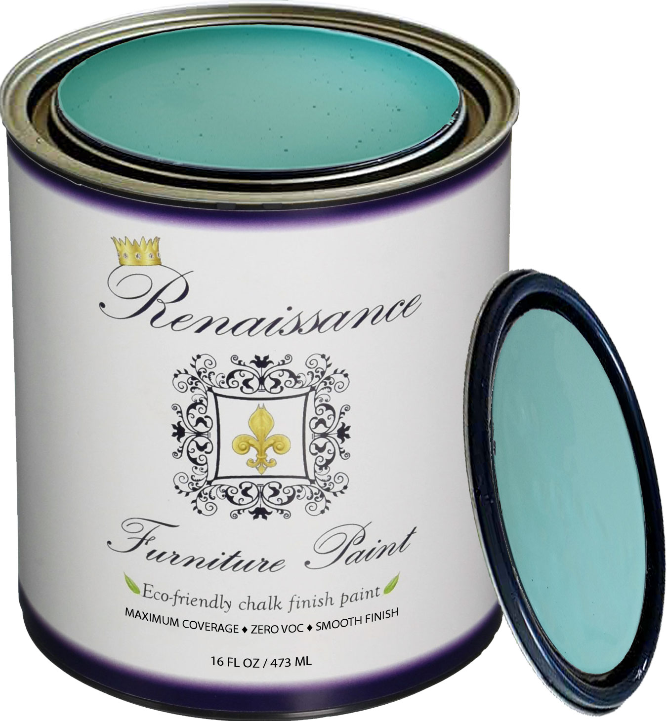 Retique It Renaissance Chalk Finish Paint - Seven Seas Pint (16oz ...