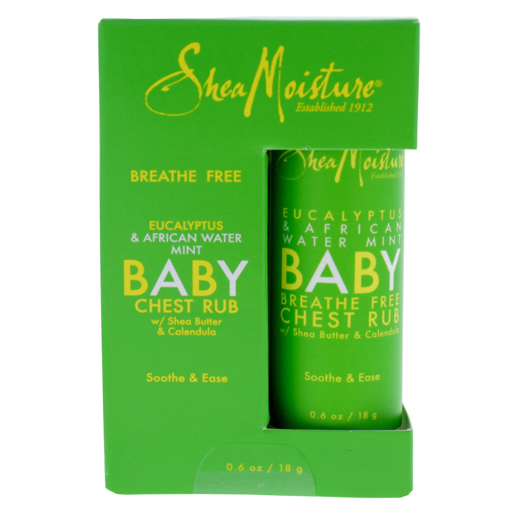 Eucalyptus and African Water Mint Baby Chest Rub by Shea Moisture for ...