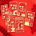 CaiYueKe 6 Pcs Lunar New Year Red Envelope Pack, Chinese Zodiac Horse ...