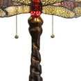 CHLOE Dragan Tiffany-style 2 Light Dragonfly Table Lamp 16" Shade ...