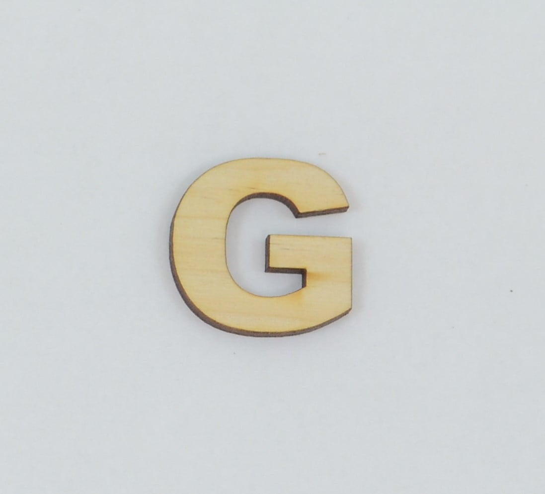 1 Pc, 12 Inch X 1/8 Inch Thick Wood Letters G In The Arial Font For ...