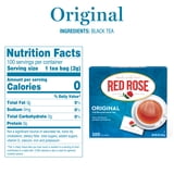Red Rose Original Full Flavored Black Tea Bags, 8oz Box, Promotes ...