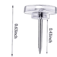 Clear Plastic Push Pins and Tacks - 150 Count, Suitable for Wall ...