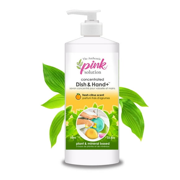 Pink Solution 1L Dish & Hand Soap (Fresh Citrus)