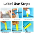 100sheets Self-Adhesive Cable Labels Wire Markers for Organizing ...