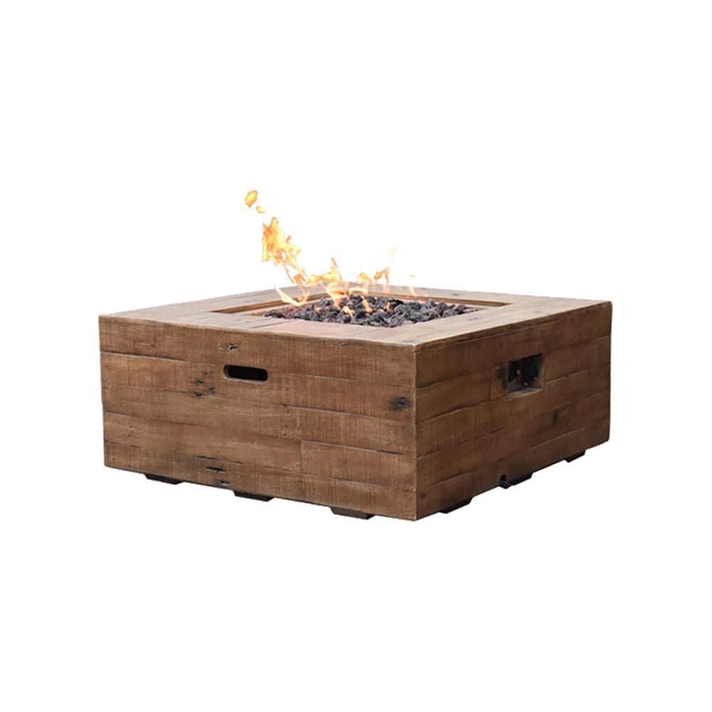 Click here for Modeno Wilton Fire Table Redwood- Glass-Fiber Rein... prices
