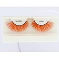 JUNXIAO-Orange Eyelashes Colored Halloween Lashes For Mad Hatter ...