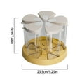 Clear Rotating Rice Bucket With Sealed Sections For Grains And Cereals ...