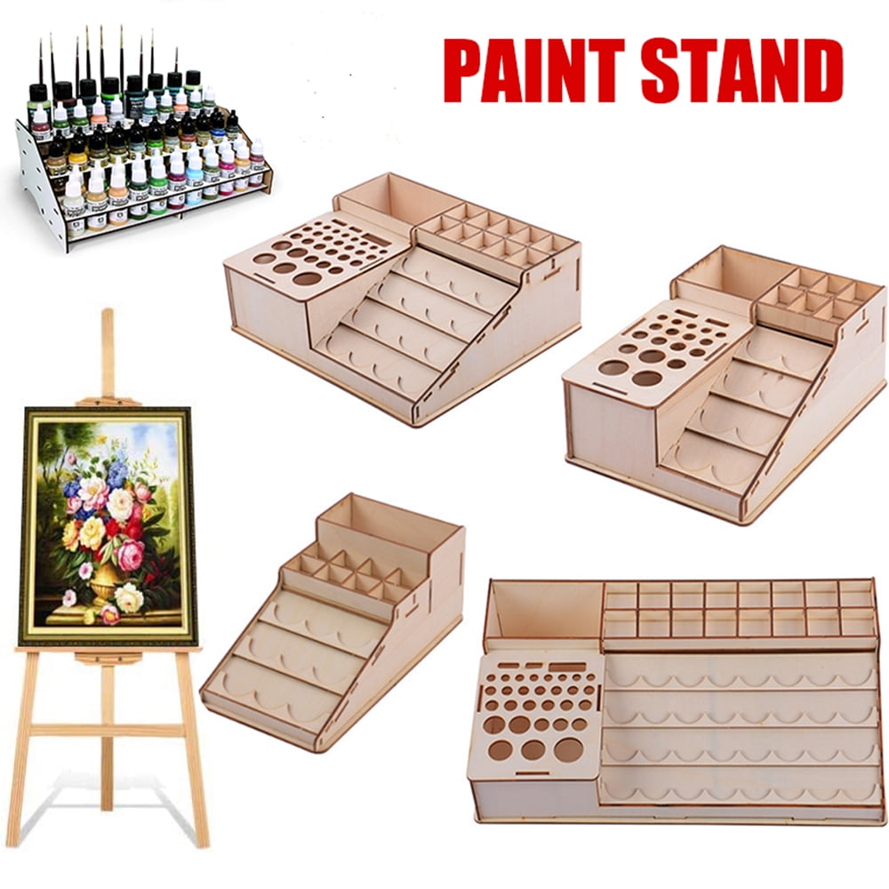 SagaSave Paint Bottle Holder for Storing Pigments Paints Brushes Tools ...