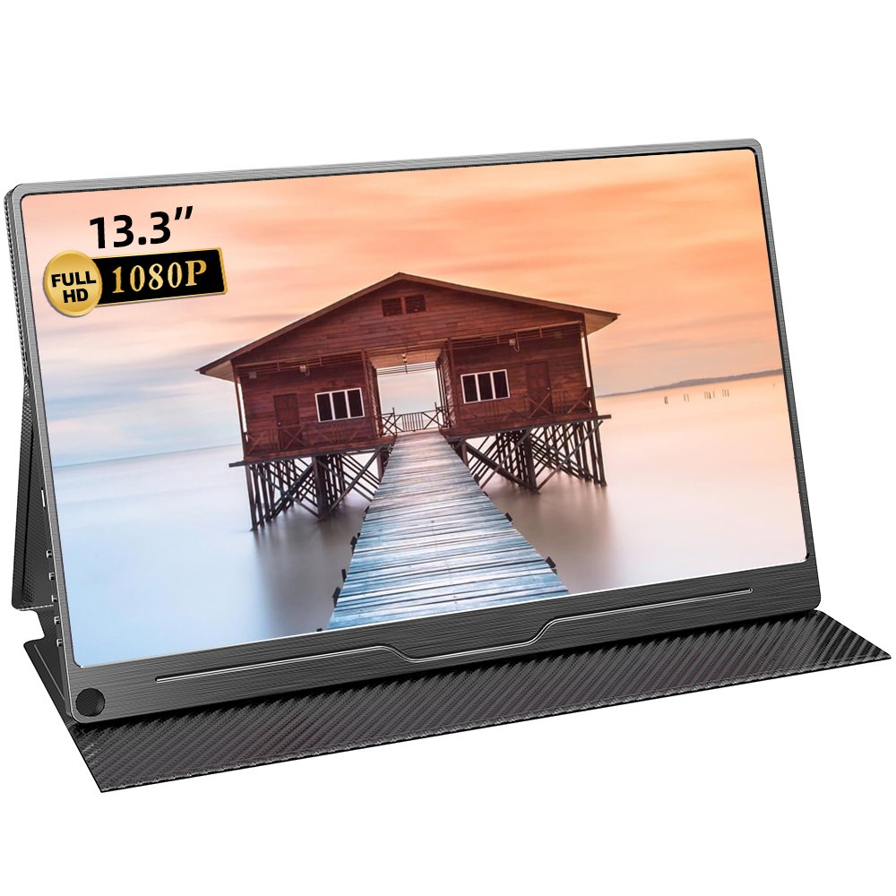 Azmkoo Portable Monitor 13.3" Computer Display [100% sRGB High Color ...