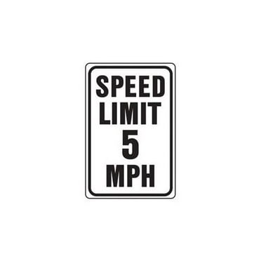 Private Drive Speed Limit 5 mph Sign - Walmart.com