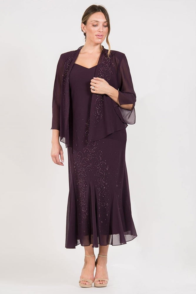 R&M Richards Long Formal Jacket Dress 058260 - Walmart.com