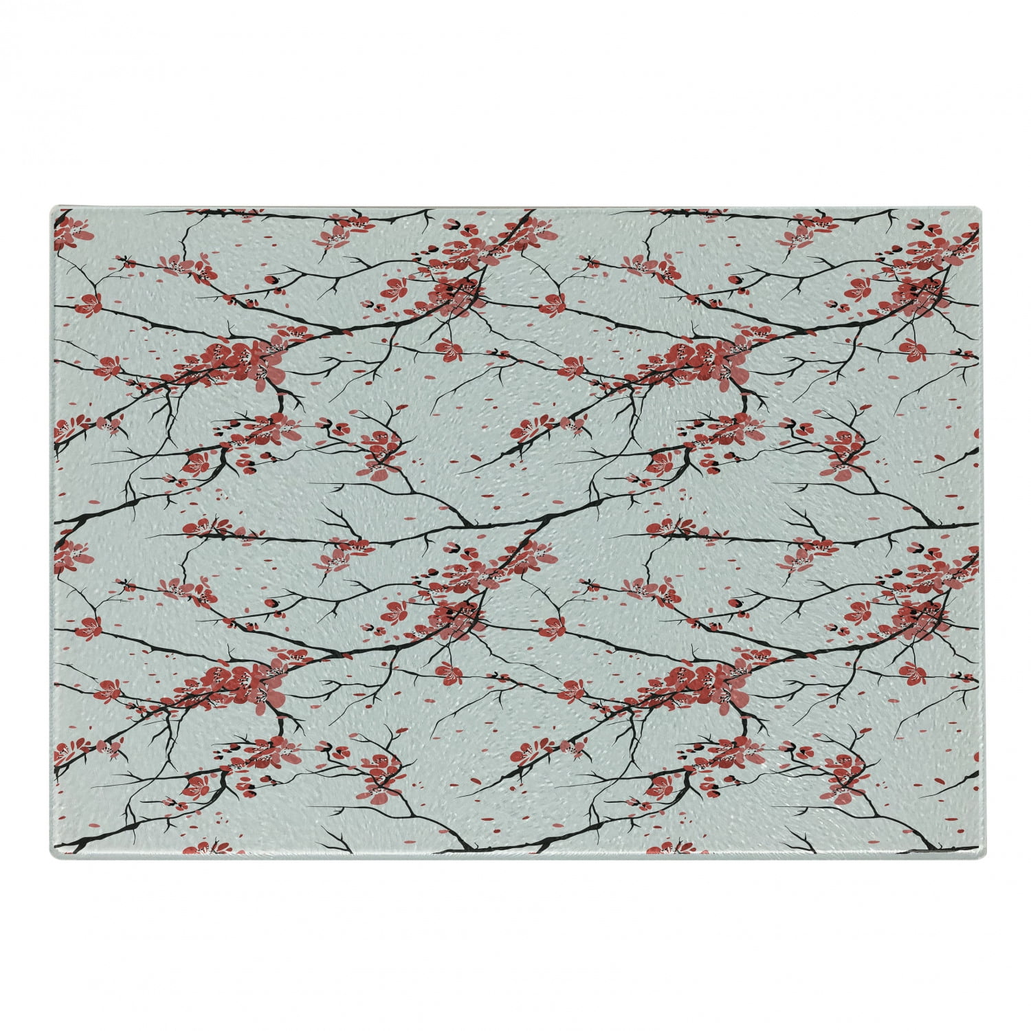 Nature Cutting Board, Illustration of Sakura Branches Windy April ...