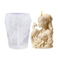 3D Small Human Figure Silicone Mold Epoxy Resin Craft Pendant Jewelry ...