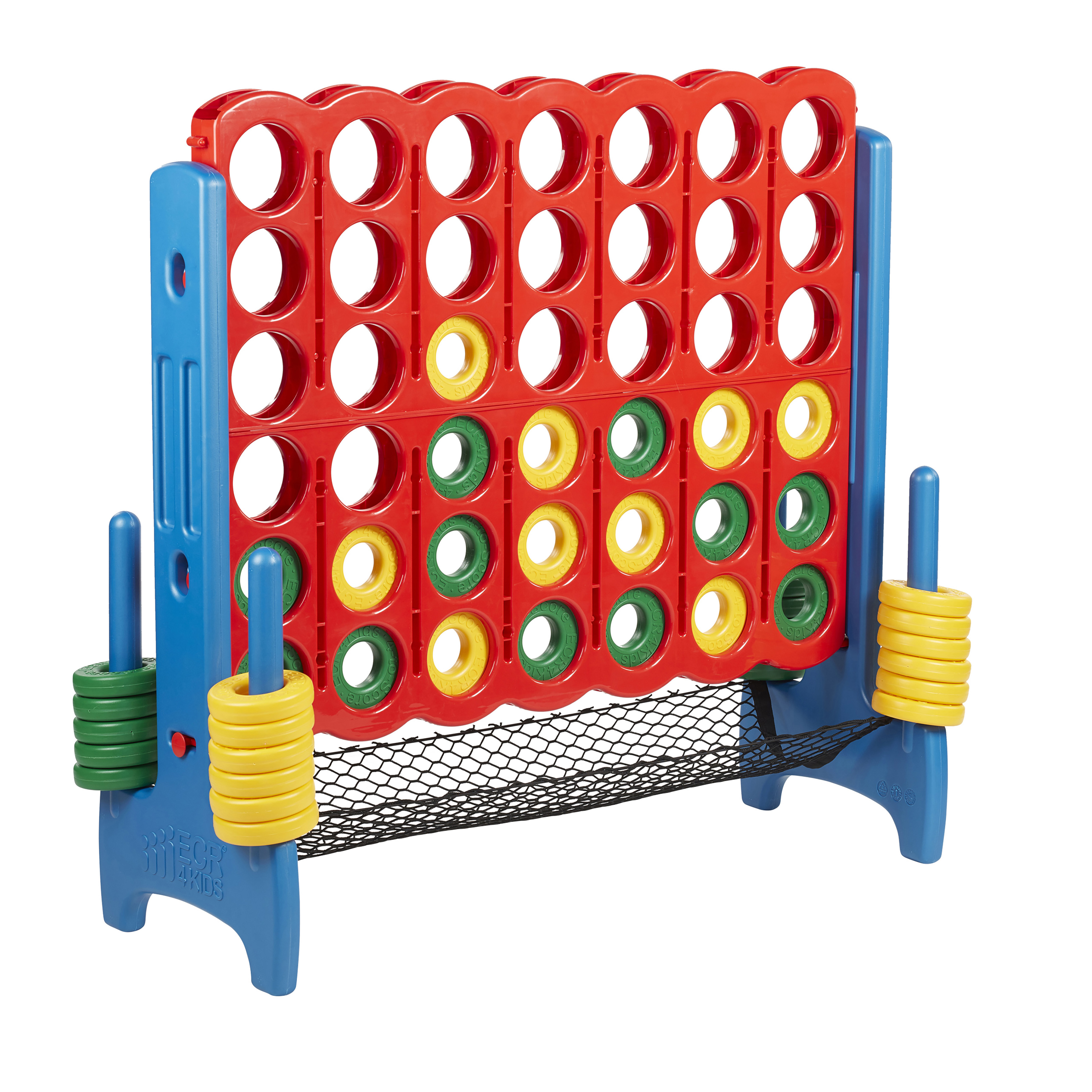 ECR4Kids Jumbo 4 to Score Game Set With Carry Bag And Ring Net Jumbo ECR4Kids Jumbo 4 to Score Game Set With Carry Bag And Ring Net Jumbo