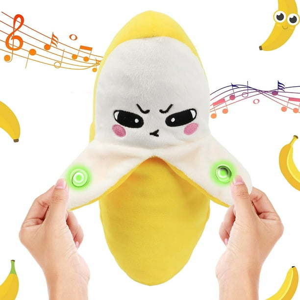 Banana Induction Beat Piano Plush Toy Fruit Interactive Musical Sensing ...