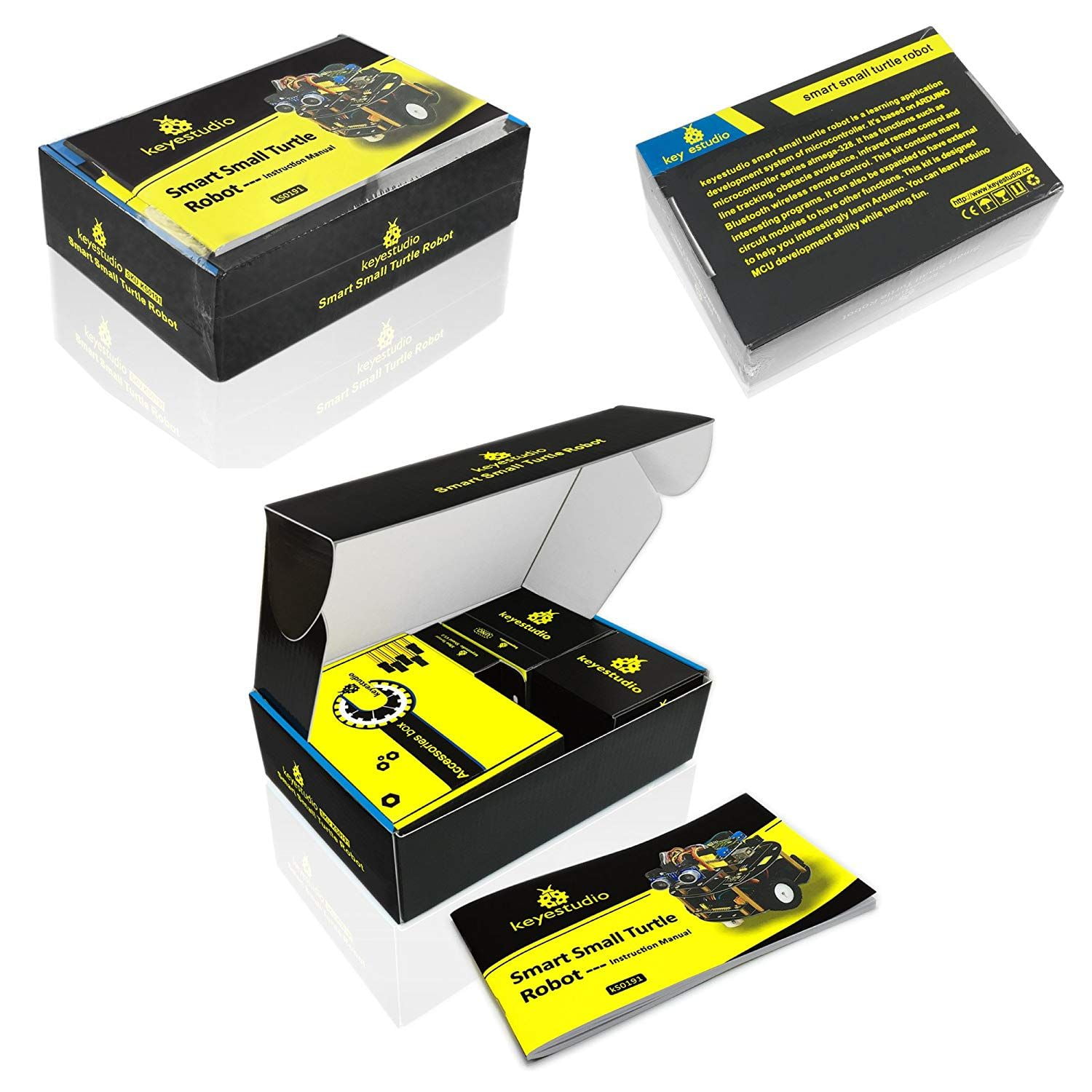 Buy KEYESTUDIO Turtle Robot Car Kit (Arduino UNO R3), Educational Toy ...