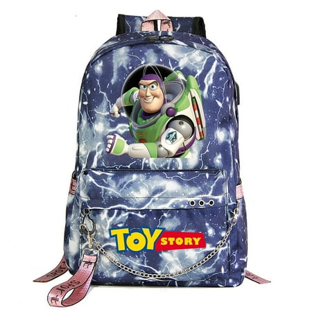 Disney Toy Story Buzz Lightyear USB Backpack School Bag Laptop Rucksack ...