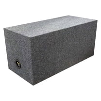 QPower QMPSQ10E Empty Woofer Box, 2 Sealed Chambers Car Speakers ...