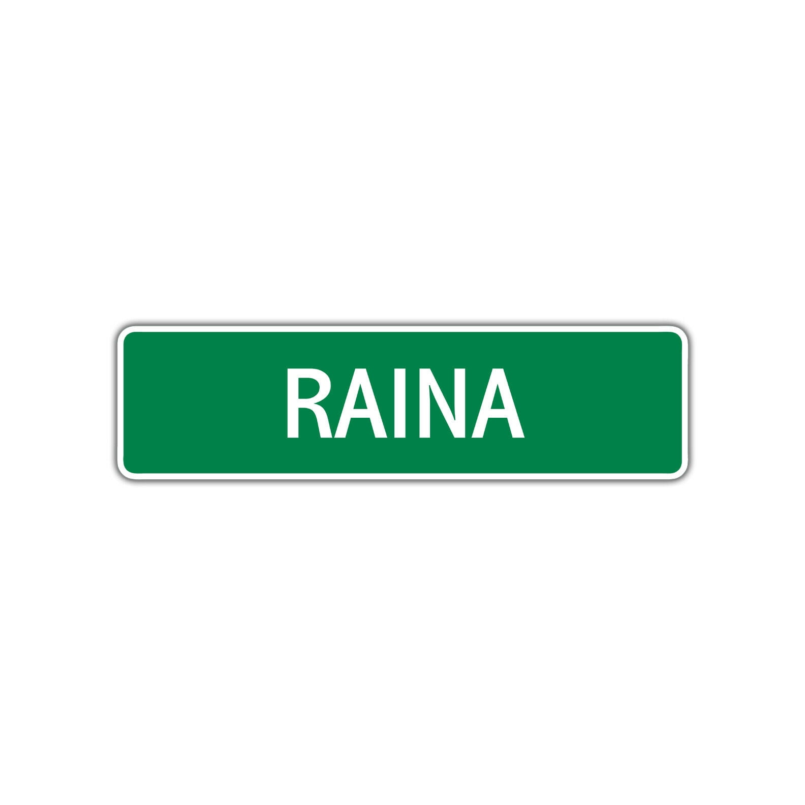 Raina Girls Children Name Letter Printed Plaque Novelty Wall Decoration ...