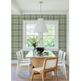 Advantage Sala Green Plaid Wallpaper - Walmart.com