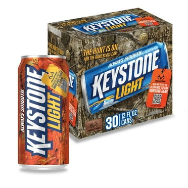 Keystone Light Beer, 15 Pack, 12 fl oz Aluminum Cans, 4.1% ABV, Light ...
