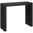 55 Downing Street Modern Minimalist Gloss Black Rectangular Bar Table ...