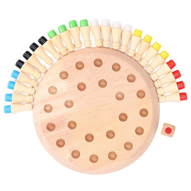 Memory Chess Game Toy,Wooden Memory Matchstick Chess Block Board Game ...