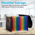 ProtoArc 13-Pockets Expandable File Organizer, Document & Receipt ...